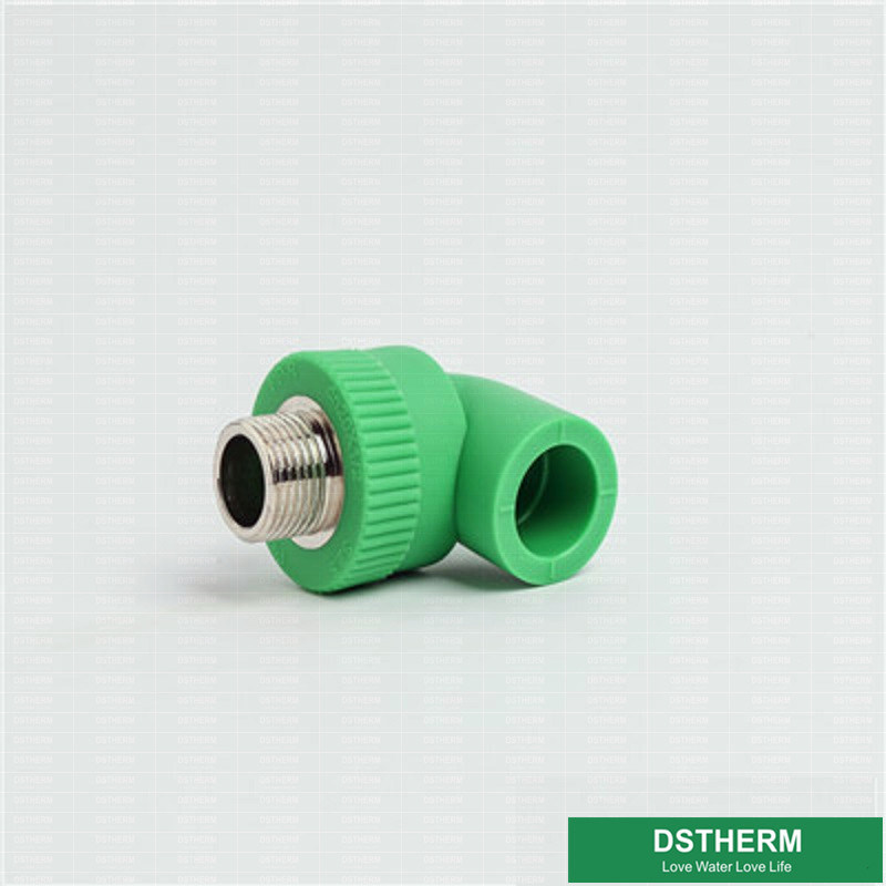 Flexible 90° Ppr Pipe Fittings , Customized Color Male Threaded Elbow ...