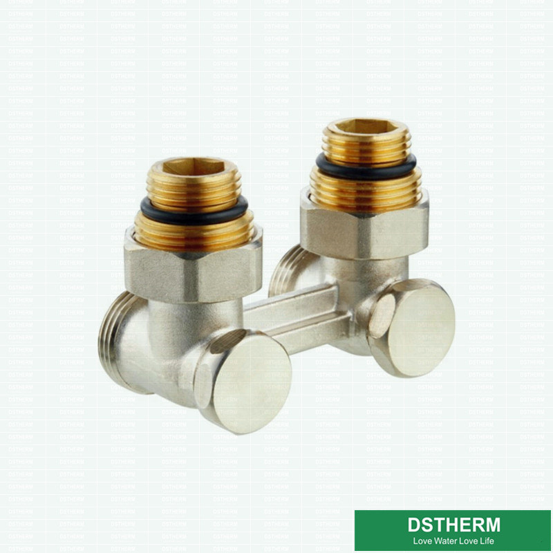 Customized Brand Brass Straight H Type Double Radiator Ball Valve For ...