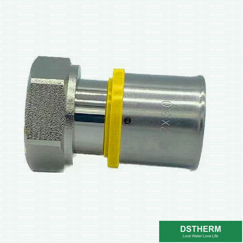 Union Threaded Elbow Brass Fittings Compression Coupling For Pex ...